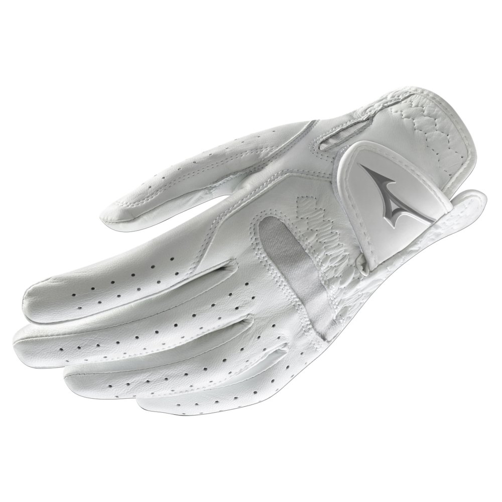 Mizuno Comp Women's Golf Glove, Left Hand, Large, White/Black