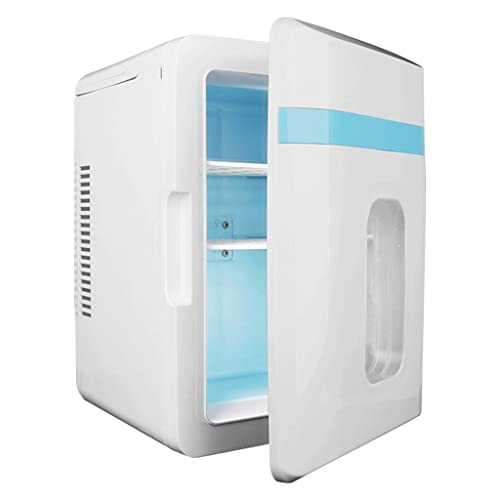ROLTIN Portable Small Fridge 10 Litre Cooler And Warmer Mini Fridge For Bedrooms, Car, Drinks, Beauty, Skincare, Travel, AC/DC(Color:White) (White)
