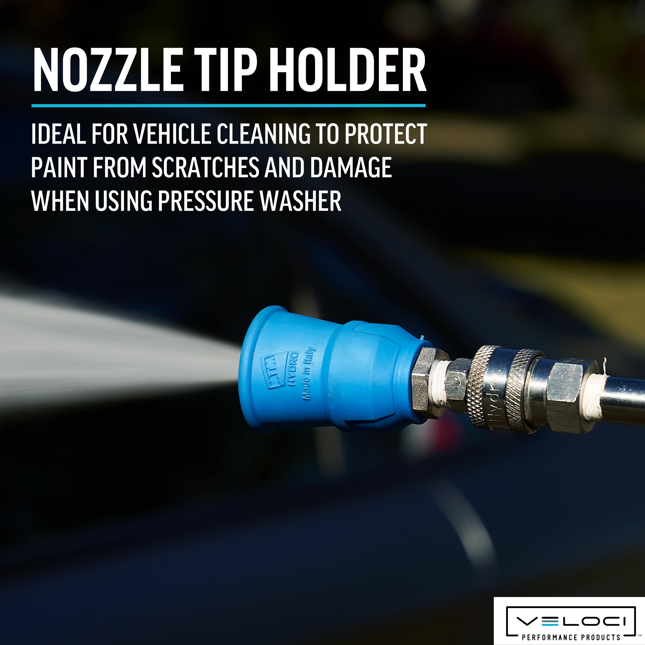 MTM Hydro Acqualine Pressure Washer Nozzle Guard Holder Tips Protector with 1/4β Quick Coupler Plug, 40 Degrees 3.5