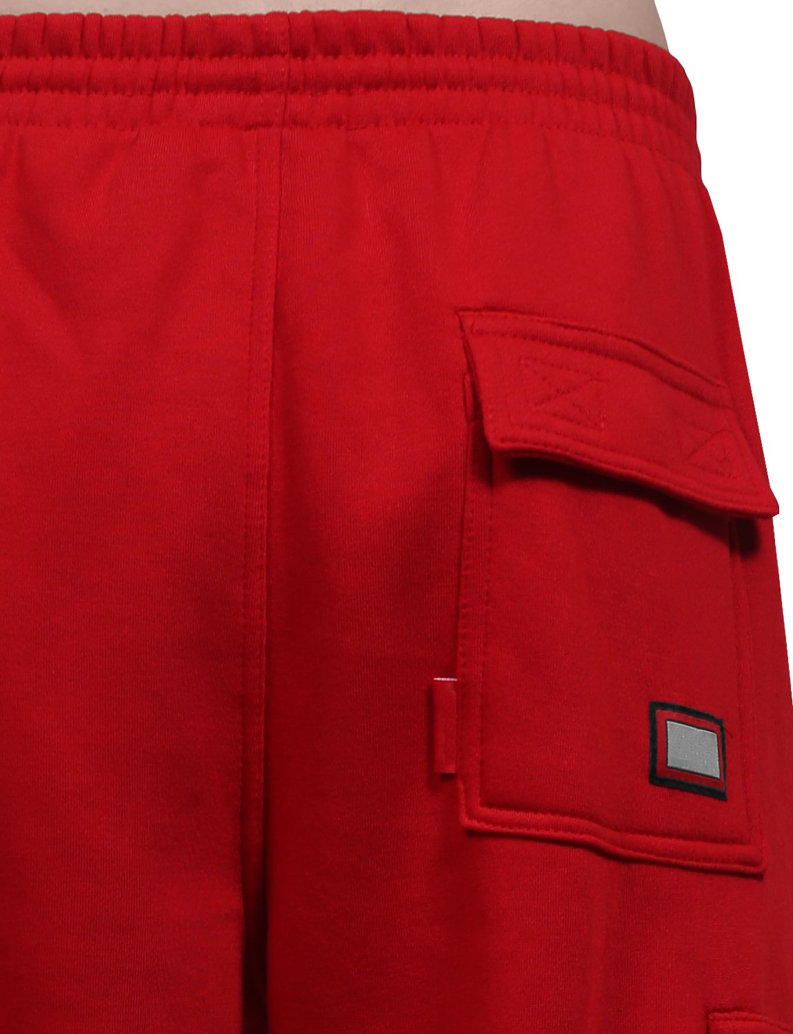 NE PEOPLE Men’s Cargo Pants – Lightweight Comfy Jogger Sweatpants Fleece Elastic Waistband Workout Casual Active Sports NEMP17 Red 4XL