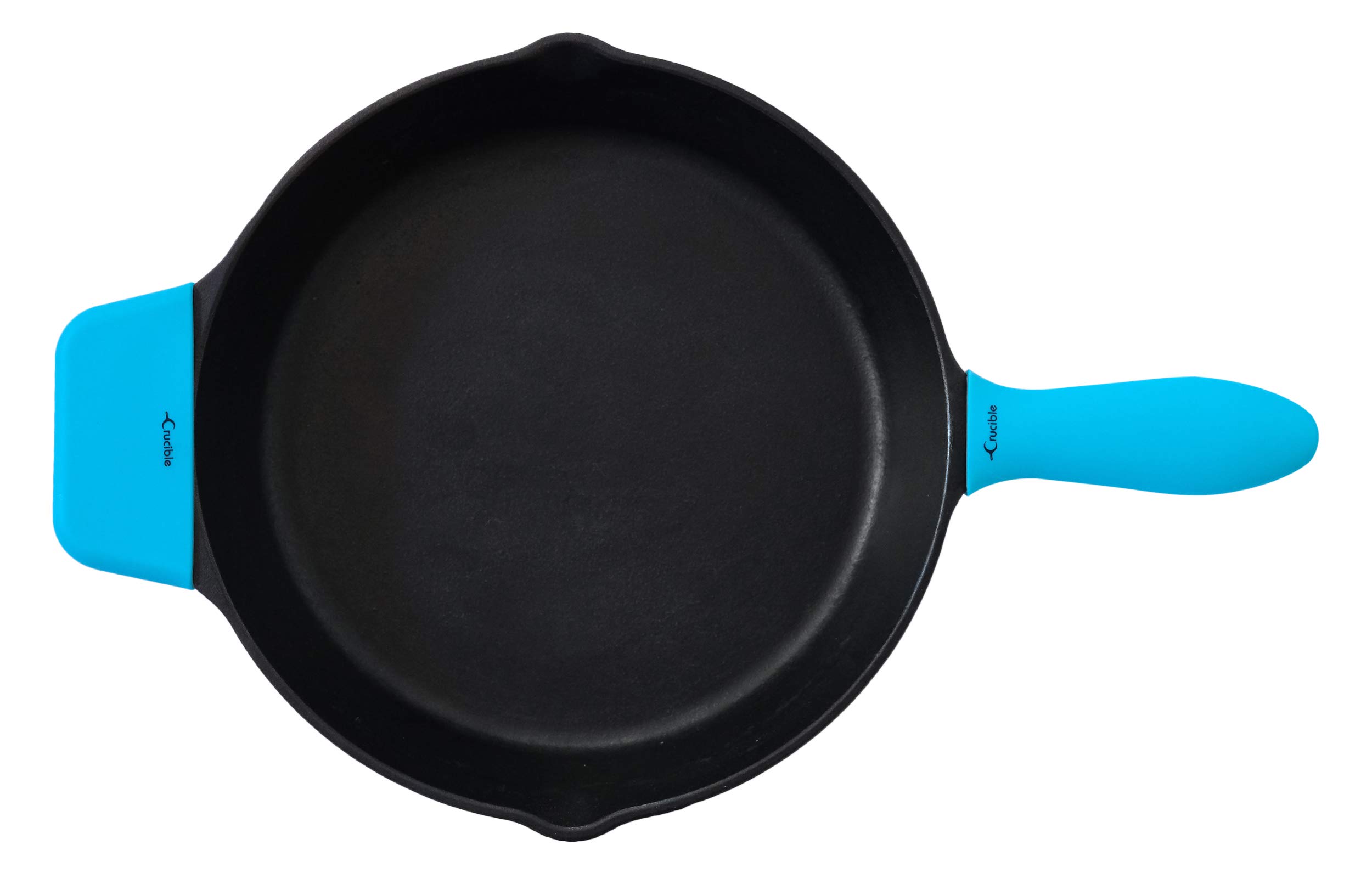 Silicone Hot Handle Holders, Potholders (5-Pack Mix Turquoise) for Cast Iron Skillets, Pans, Frying Pans & Griddles, Metal and Aluminum Cookware Handles - Sleeve Grip, Handle Cover