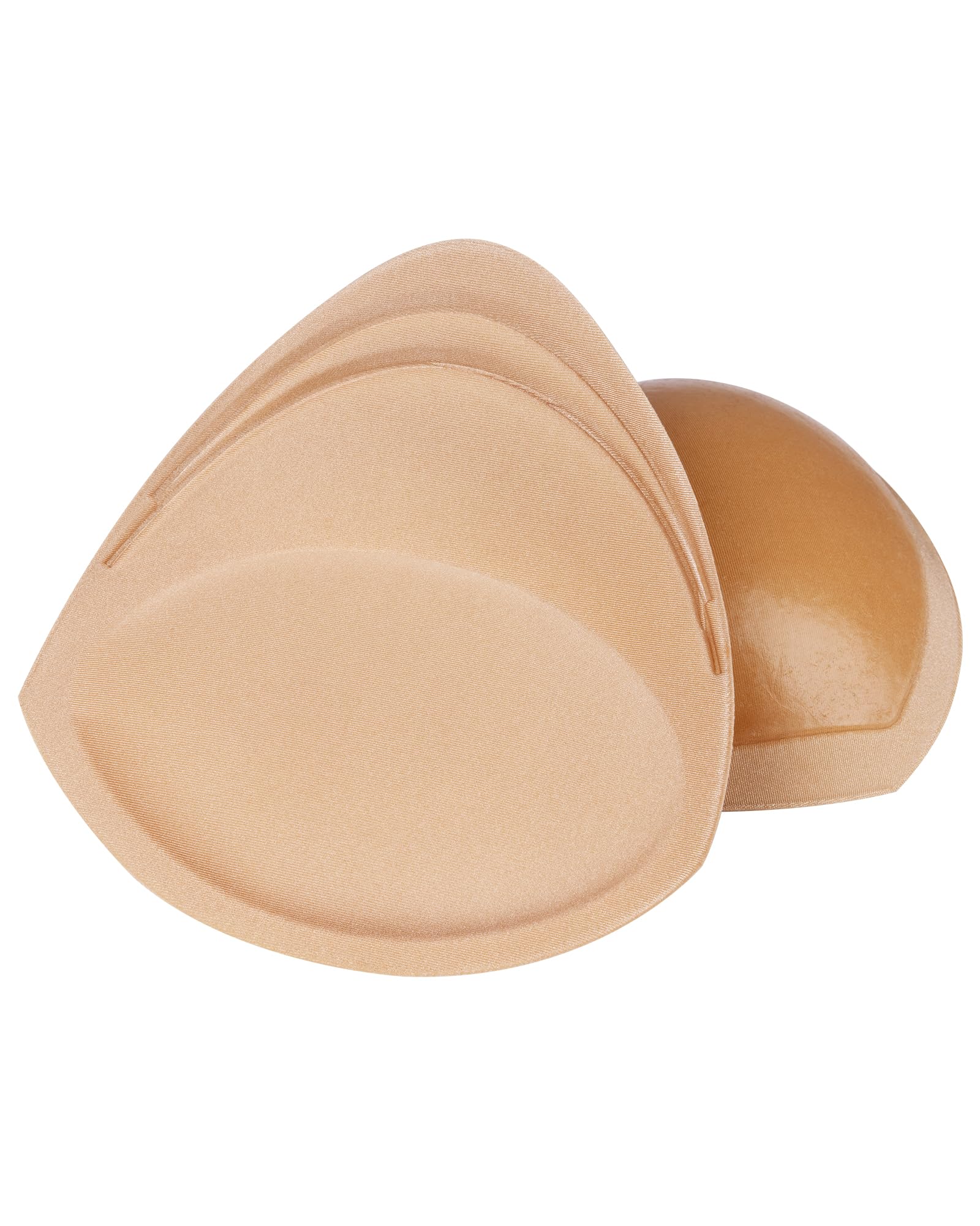 Niidor Self-Adhesive Bra Pads Insert Removable Triangle Push Up Sticky Bra Cups Inserts Breast Lifter for Bikini Swimsuit