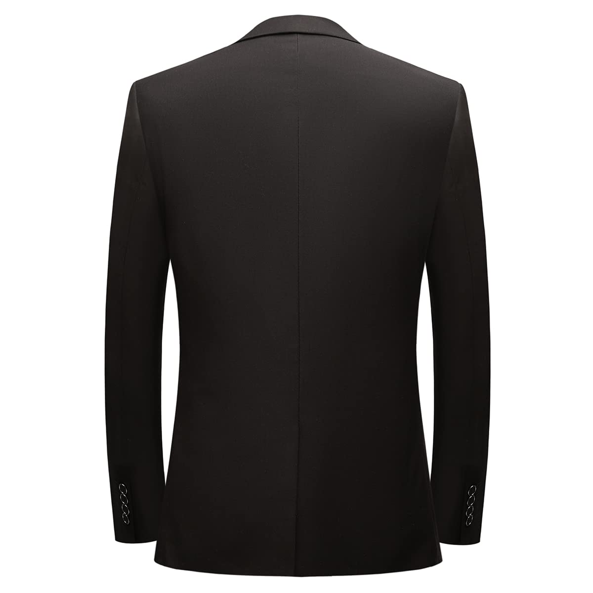 Men's 3 Piece Suit Slim Fit One Button Solid Tuxedo Jacket Suits for Men Slim Fit for Wedding Prom Blazer Vest Pants Black