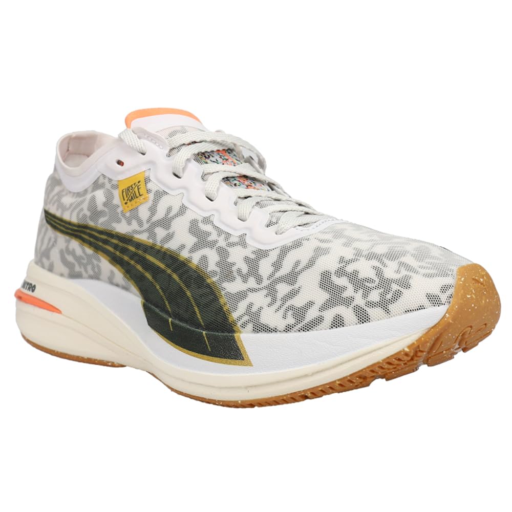 Puma Womens Deviate Nitro Lace Up Running Sneakers Shoes - Grey - Size 8.5 M
