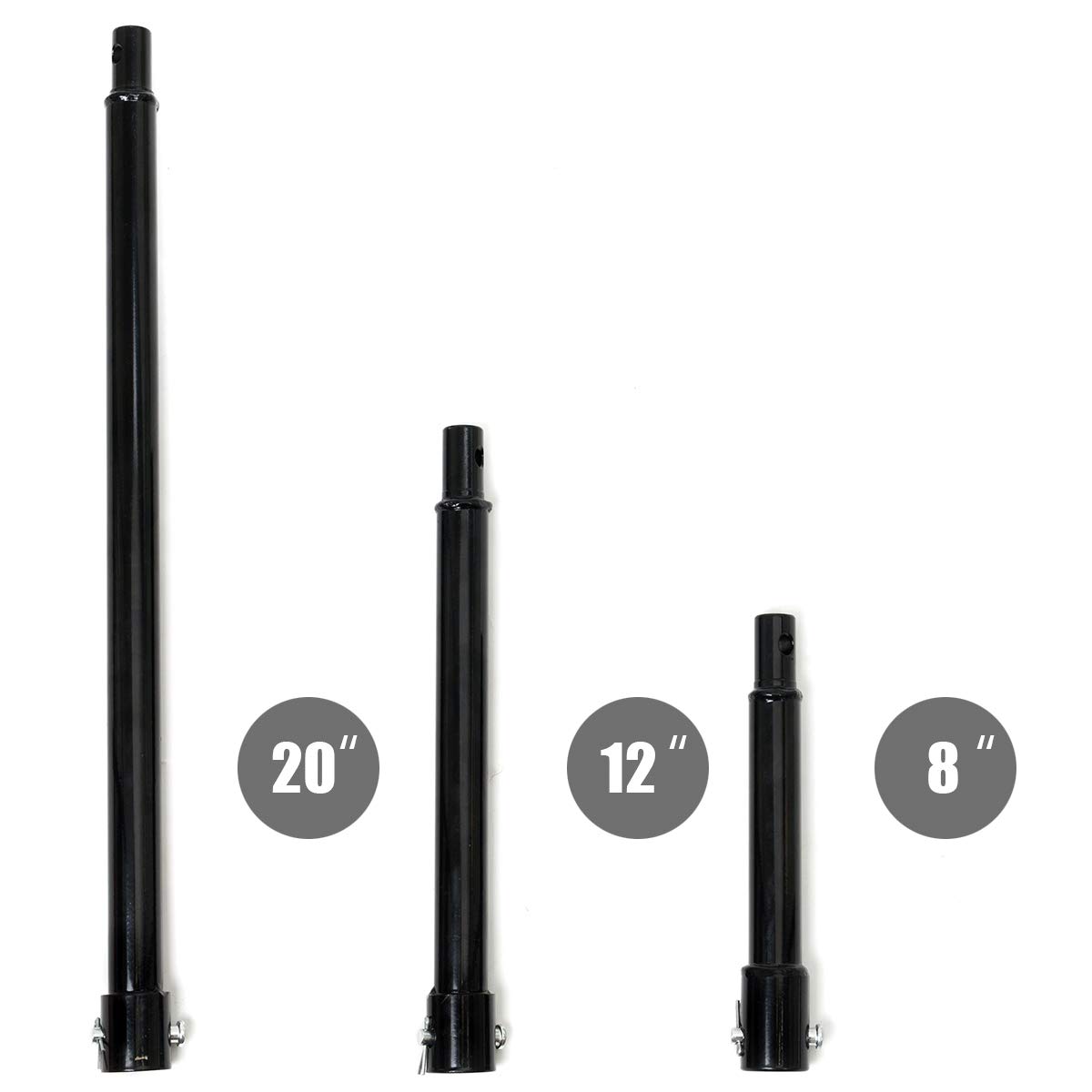 XtremepowerUS 3.0HP Powerhead Gas Post Hole Digger Set 2-Stroke Engine Include 4" & 6" Auger Drill Bit with Extension Rod Set