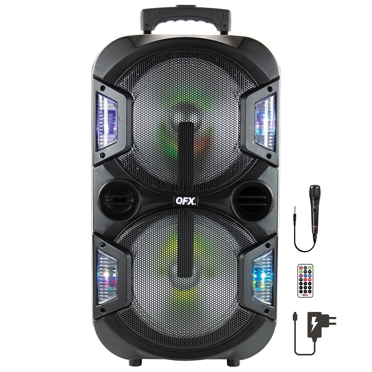 QFX DJ Speaker, USB, Black (PBX-210)