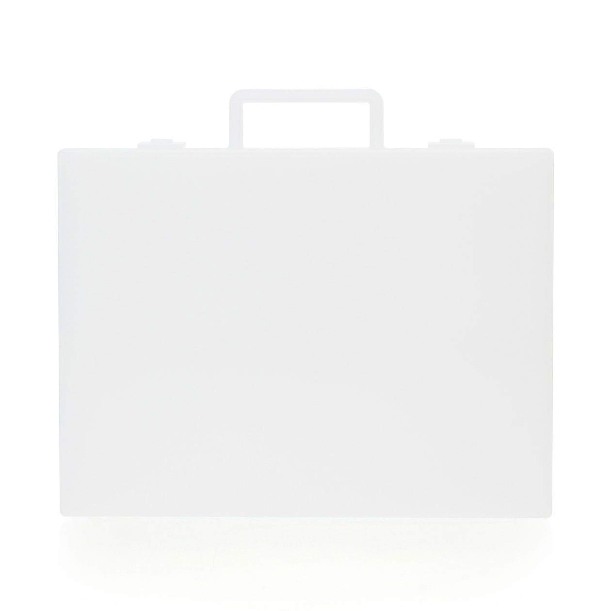 MUJI PP Stand Carry Case A4 Size 11" x 12.6" X 2.8" Translucent Made in Japan
