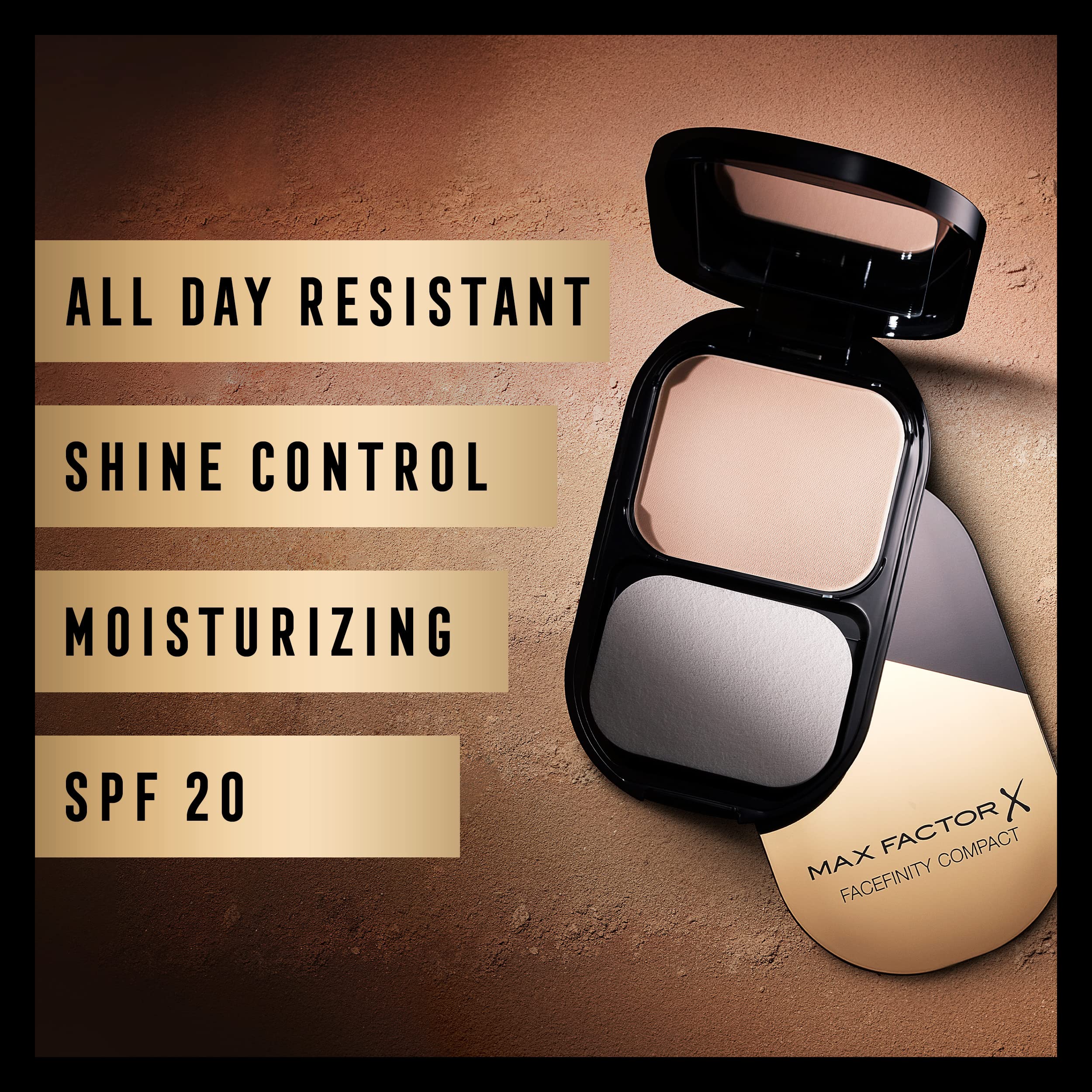 New Max Factor Facefinity Compact Foundation SPF20-09 Caramel