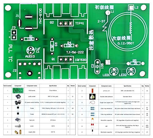 WWZMDiB-DIY Learning Kit (Fun DIY Soldering Kit, Magical Tesla Coil)