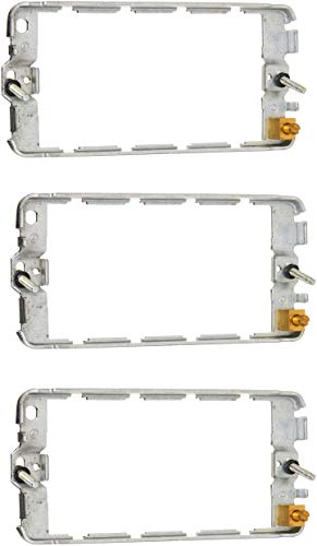MK Edge K14352SAG 12-Module Grid Plus Frontplate with Frames - Satin Gold