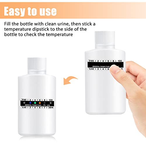 WXJ13 Urine Test Complete Kit Include Empty Bottles,Temperature Test Strips for Urine Testing