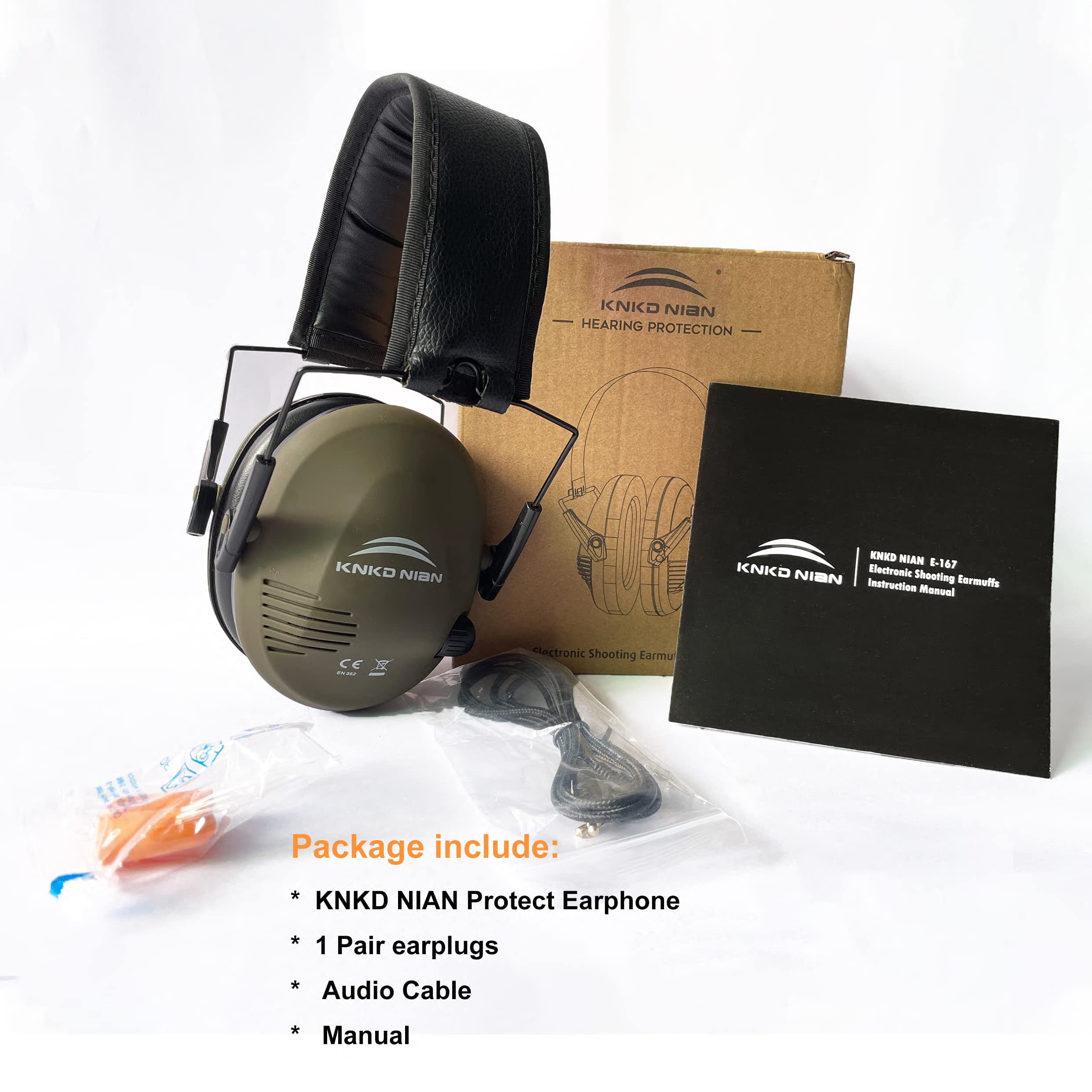 Shooting Ear Protection Muffs,Earmuffs Hearing Protection for Gun Range,Foldable Slim Electronic Noise Cancelling Headphones for Hunting Shooting,Hearing Protector Equipment for Shooting Training
