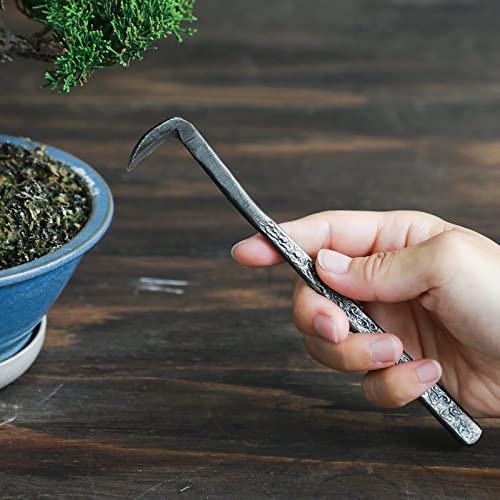 Wazakura Bonsai Scraper Jin Sickle Knife Made in Japan in Carbon Steel, Shari Carving Tool, Japanese Dead Wood and Bark Grafting Cutter