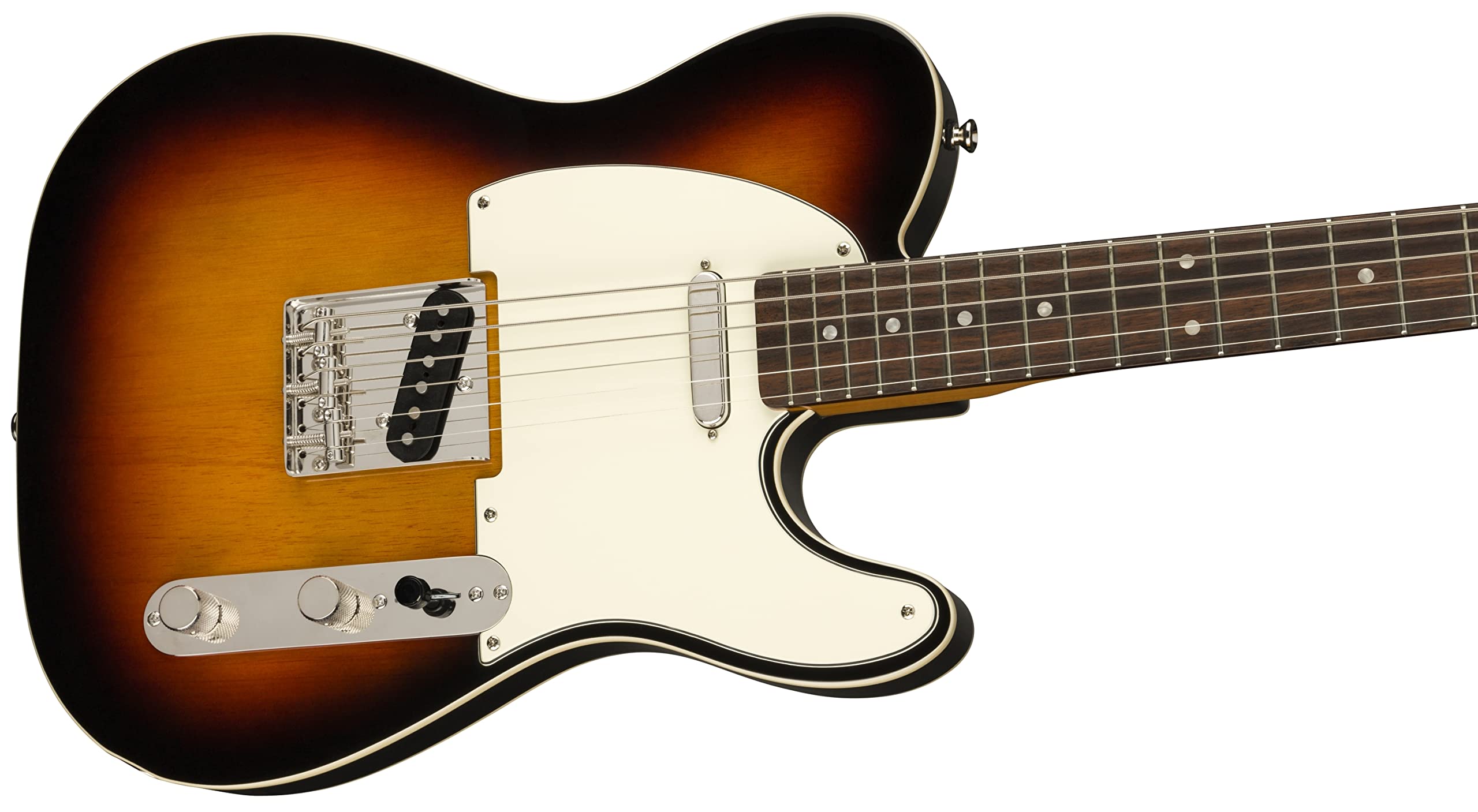 Squier Classic Vibe Baritone Custom Telecaster Electric Guitar, with 2-Year Warranty, 3-Color Sunburst, Laurel Fingerboard