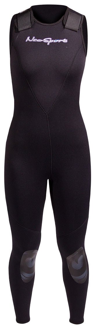 NeoSport Wetsuits Women's Premium Neoprene 3mm Jane,All Black, 6 - Diving, Snorkeling & Wakeboarding