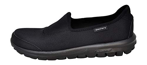 Skechers Women's Go Walk Black/Charcoal Walking Shoe 7.5 W US