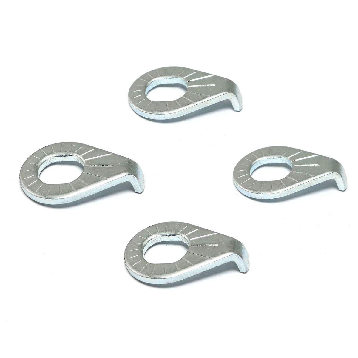 Pro Bamboo Kitchen 4pcs Bike Wheel Hub Hook Washer Gasket Front Axle Gasket Fixed Front Wheel Hanging Hook (ID: 9.76mm, OD 19mm)