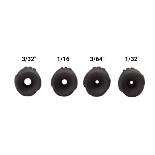 TOTAL PEEP Sight for Target Archery (Reduced size) (3/32"), Matt Black