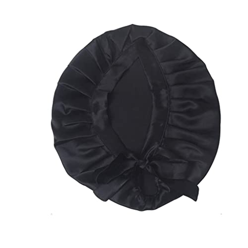 ZCGDP Nightcap Sleeping Cap Silk Hair wrap Adjustable Elastic Band Sleeping Beanie (Color : D, Size : 1)