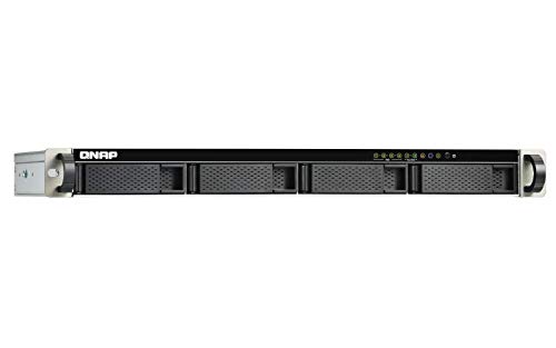 QNAP TS-451DeU-2G 4 Bay Short Depth Rackmount NAS with Intel Celeron J4025, Two 2.5GbE Ports