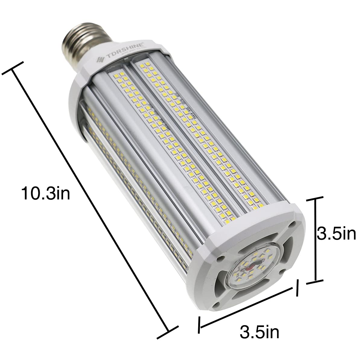 TDRSHINE 60W LED Corn Light Bulb Cornlight Lamp 500 Watts Equivalent Lightbulbs Replacement 7800lm High Lumen Super Bright 5000k Day Light White Office Warehouse Commercial Lighting Fixture E39 Base