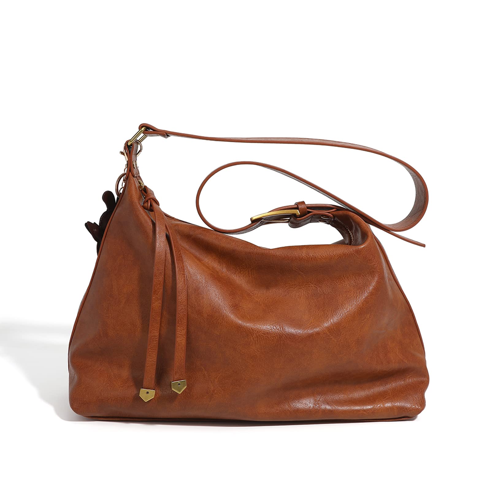 TUGONK Versatile Women's Shoulder Bag,Large Soft PU Leather Tote Handbags Hobo bags with Tassel Zipper