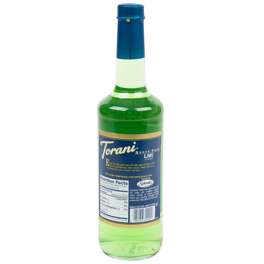 Torani Sugar Free Lime Syrup, 750 ml