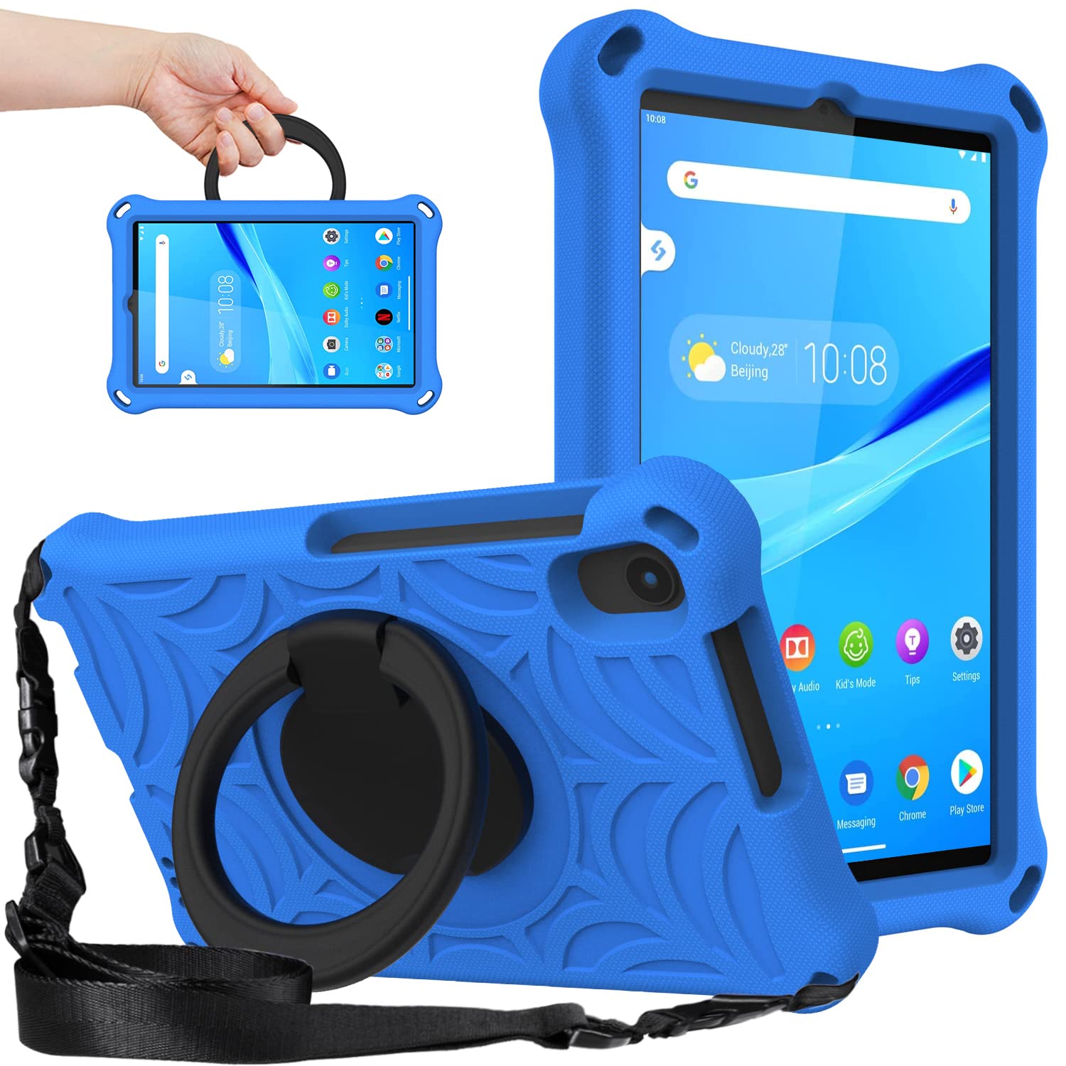 XunyLyee Kids Case for Lenovo Tab M8/ Lenovo Tab M8 3rd Gen/Tab M8 HD 2nd Gen/Tab M8 FHD (8.0 Inch), Blue