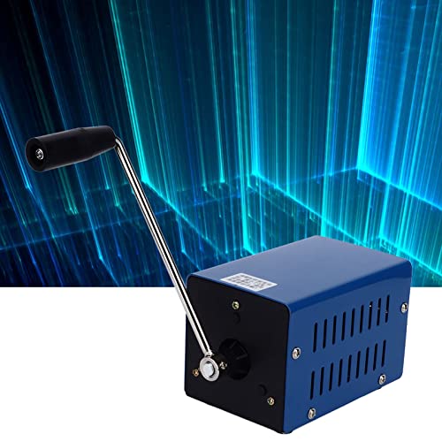 Septpenta Hand Cranked Generator, 20W USB Charging Outdoor Convenient Generator Stable Performance Low Noise Hand Crank Power Generation for Emergency Charging 3V/5V/6V/9V/12V/15V