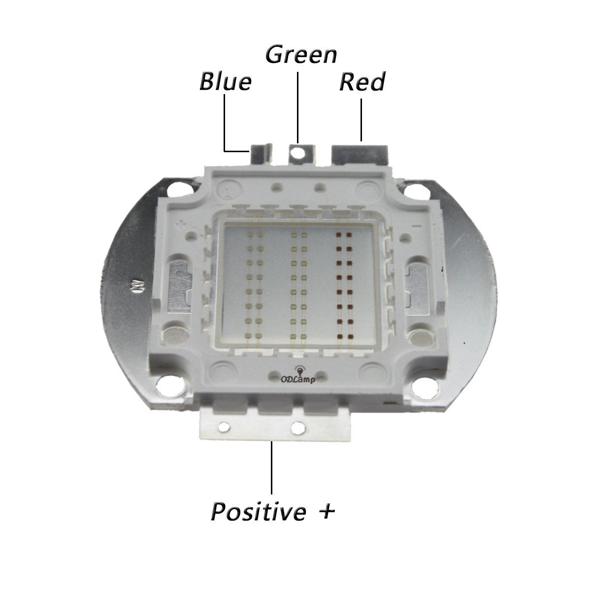 odlamp Super Bright High Power LED Chip 50W SMD COB Light Blue 450-460nm DC 30-34V for Emitter Components Diode 50 W Bulb Lamp Beads DIY Lighting (Blue)