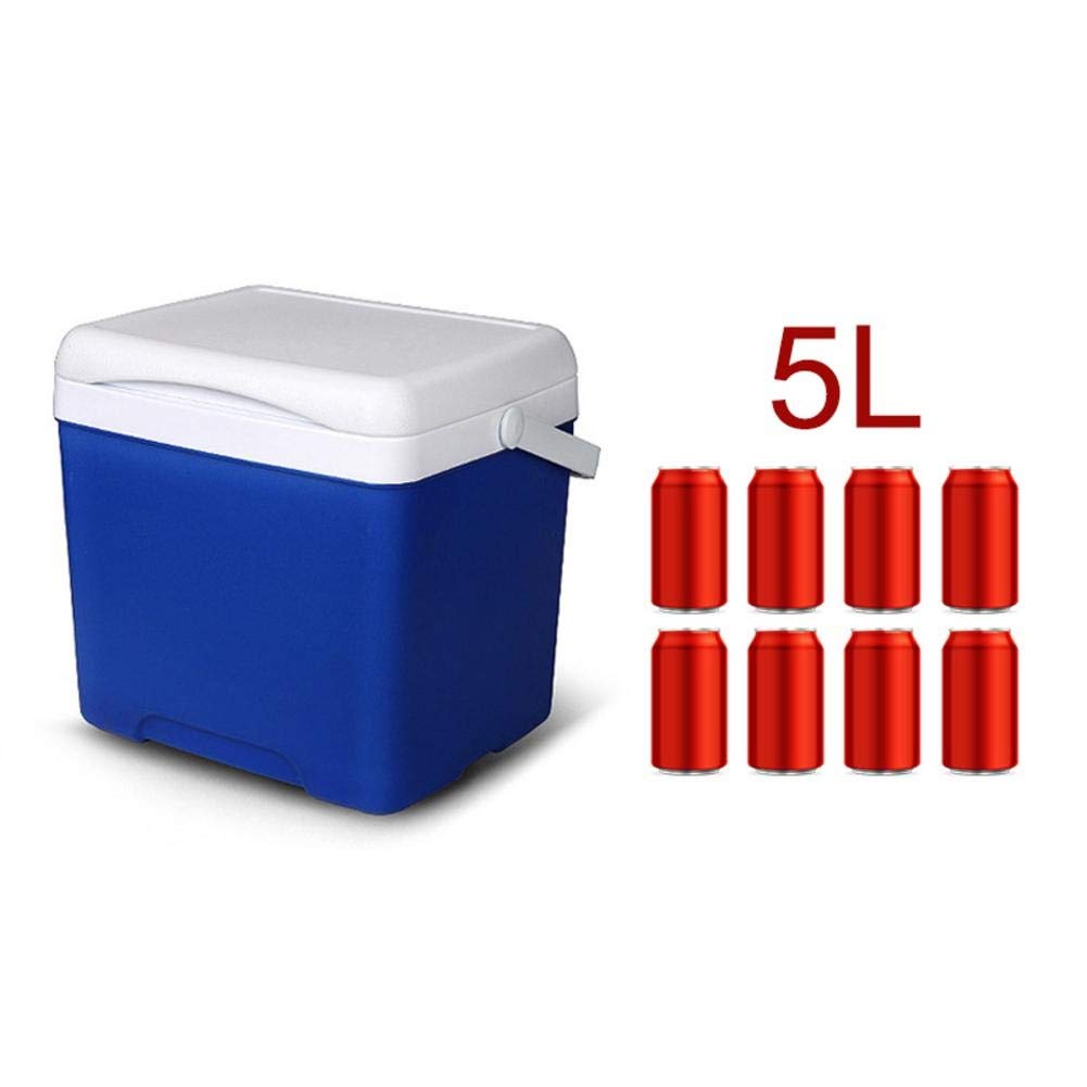 N/A 5L Car Portable Refrigerator Fridge Cooler& Warmer Icebox for Car Home Mini Refrigerator for Food Insulated with Handle