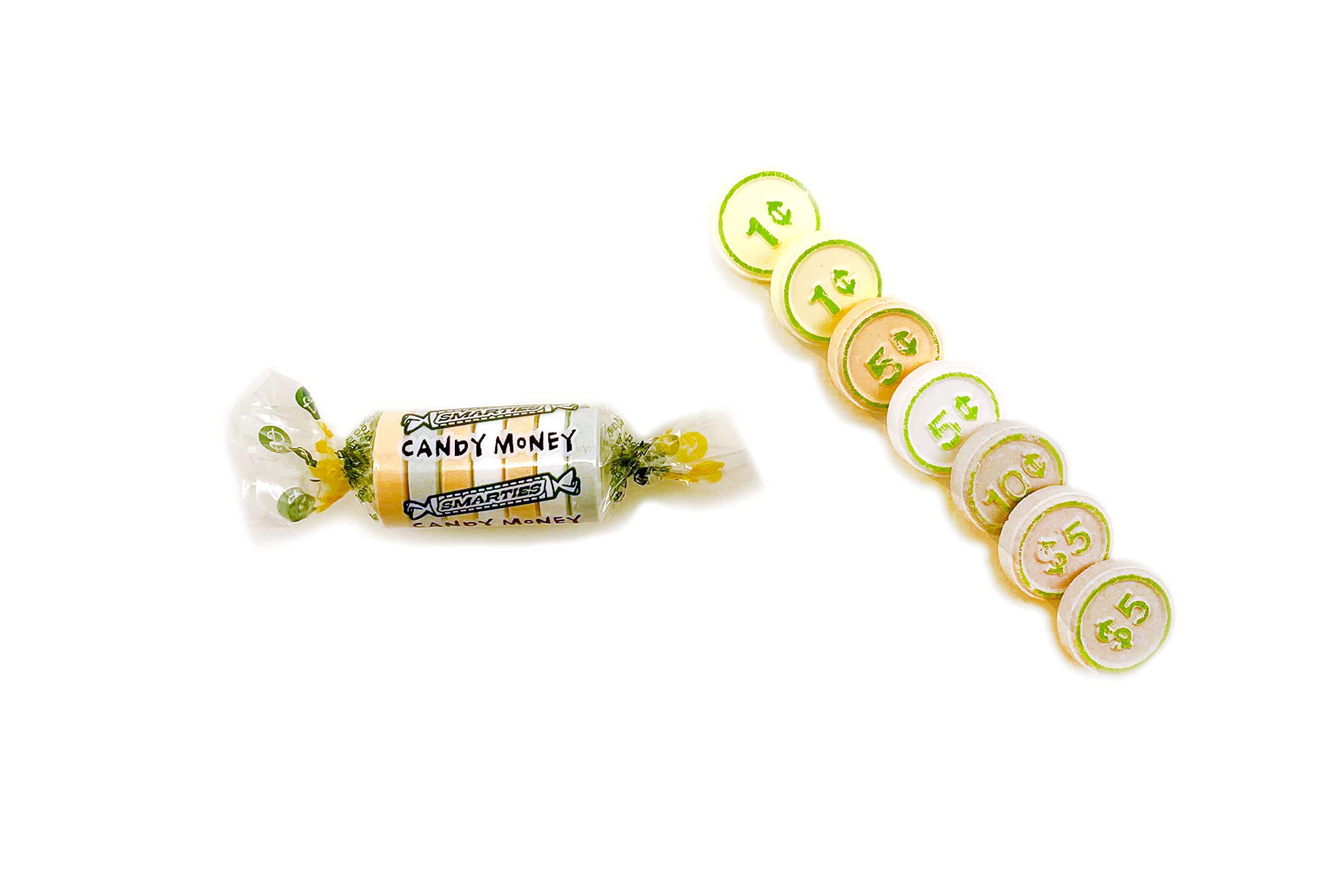 Money Candy Rolls Original Flavors - Vegan, Gluten-Free - Over 500 Coins - 2 Pound Bag