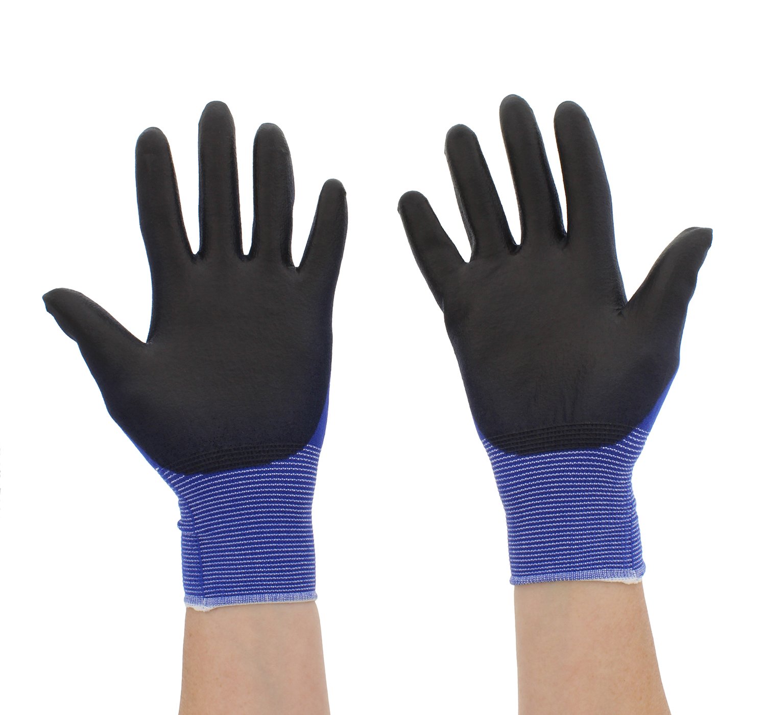 Memphis N9696S Ultra Tech Tactile Dexterity Work Gloves Blue/Black Small 1 Dozen