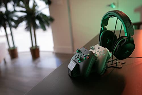 Turtle Beach Fuel Dual Controller Charging Station & Headset Stand for Xbox Series X|S & Xbox One Wireless Controllers – 22+ Hour Battery Packs, Quick Charge, and Compact Design - Black