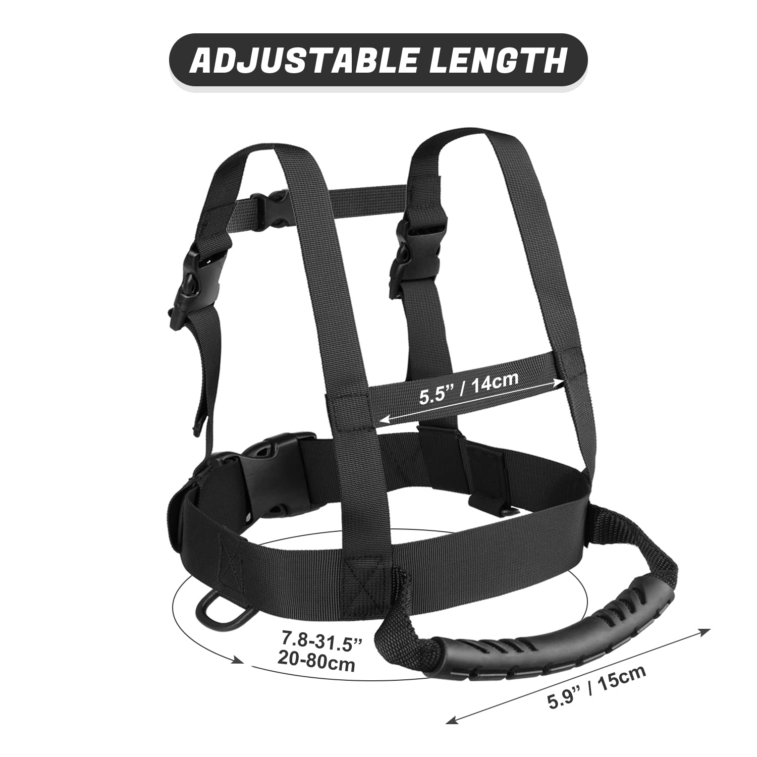Odoland Kids Ski Snowboard Training Harness Toddler Skiing Harness with Removable Leash Speed Control Teaching for Beginners