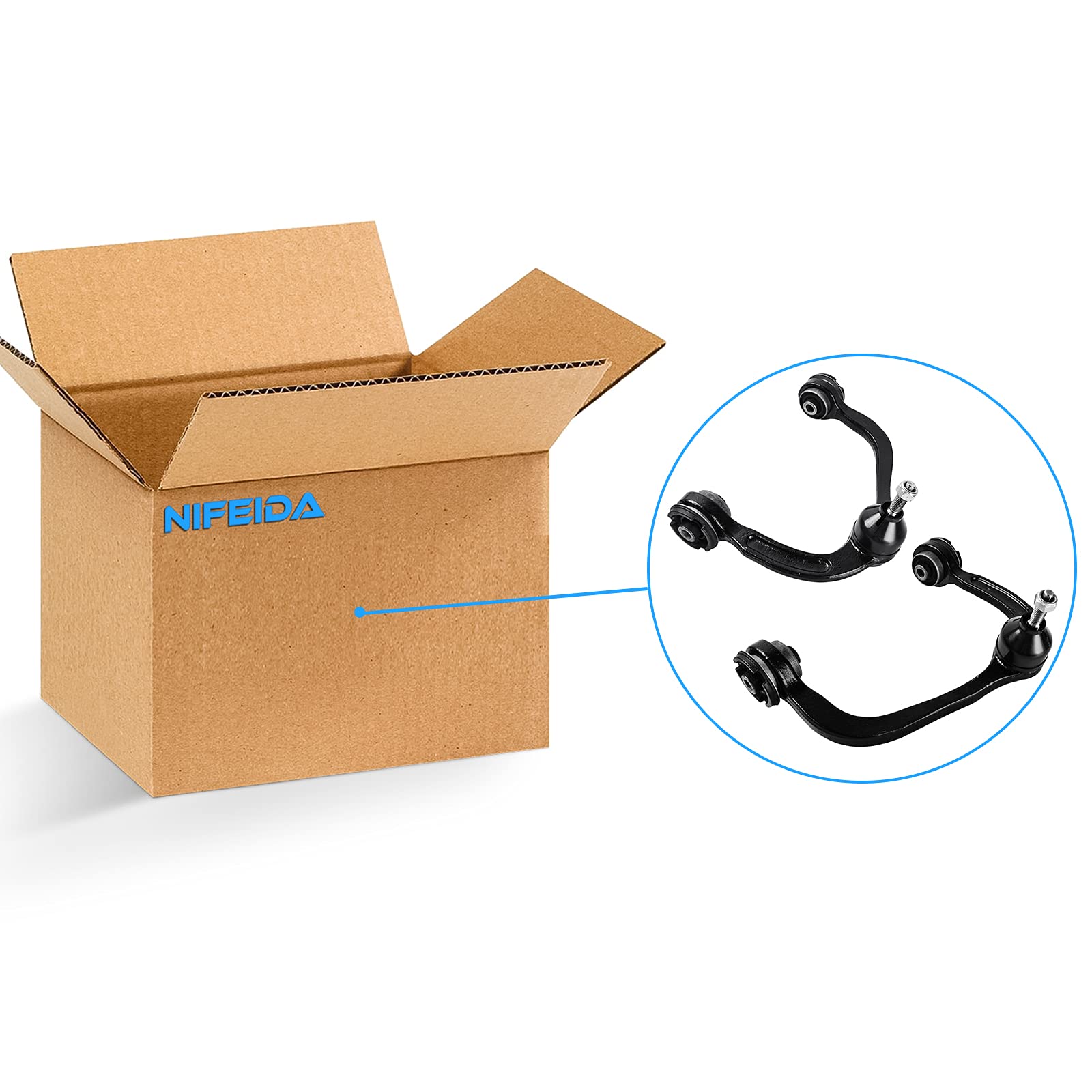 nifeida 2Pcs Front Upper Control Arms and Ball Joints Assembly Kit Compatible with ford Expedition F-150 Lincoln Mark LT Navigator Diver & Passenger
