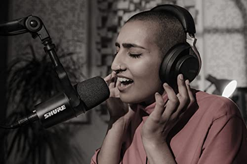Shure MV7 USB/XLR Dynamic Microphone + AONIC 50 Wired/Wireless Noise Cancelling Headphones for Podcasting, Recording, Streaming & Gaming, Professional Quality Sound & Durability - Black/Black