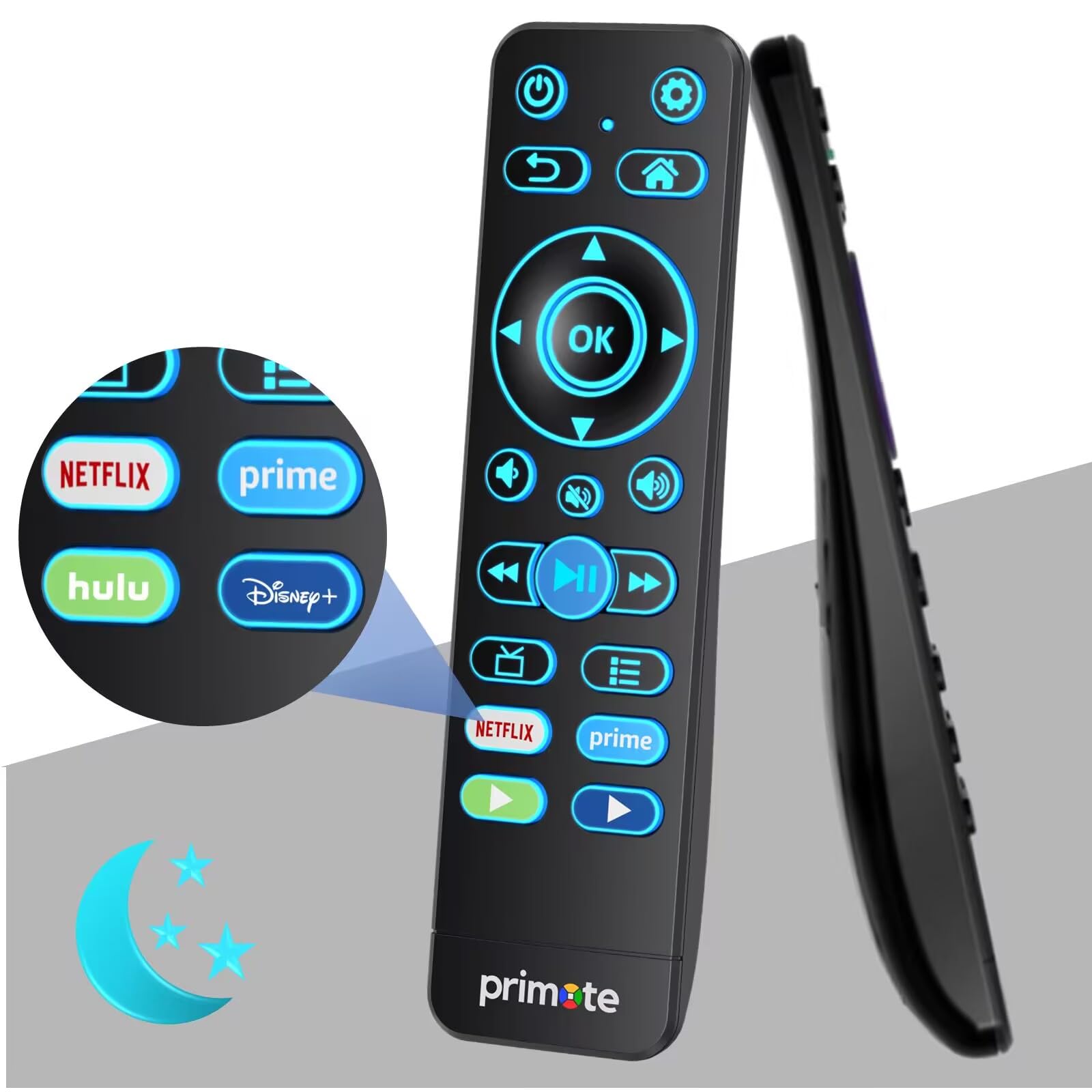 Primote Remote for Insignia/Toshiba Fire/Smart TV Edition (No Voice Search)