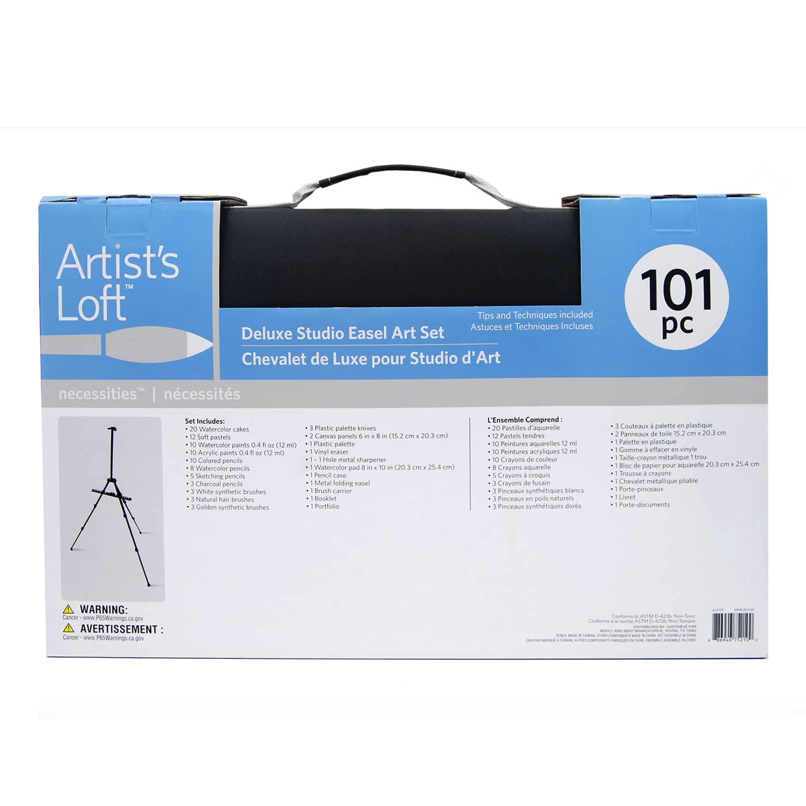 MICHAELS 101 Piece Deluxe Easel Art Set by Artist's Loft™ Necessities™