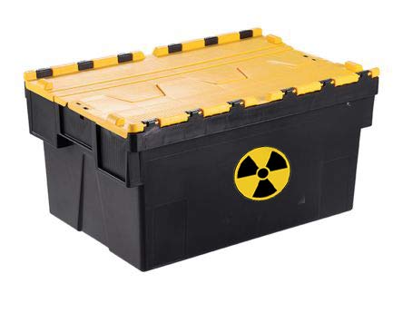Radiation Hazard Warning Label, 3" Round, Pack of 6 Decals, Coated Paper, Yellow/Black Universal Radiation Symbol Stickers, Self-Adhesive Radioactive Sign