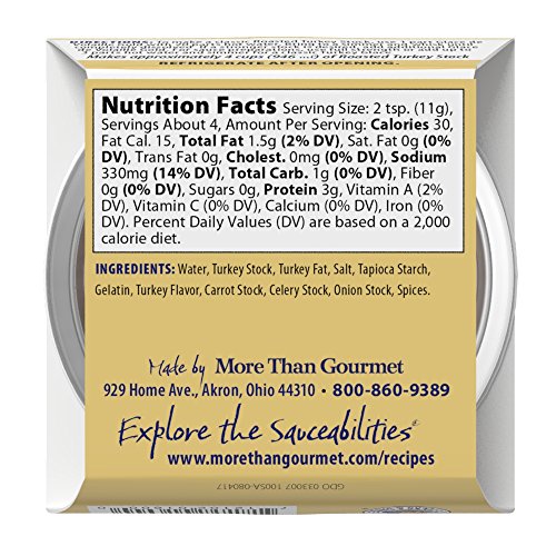 More Than Gourmet Glace De Volaille Gold, Roasted Turkey Stock, 1.5 Ounce Package