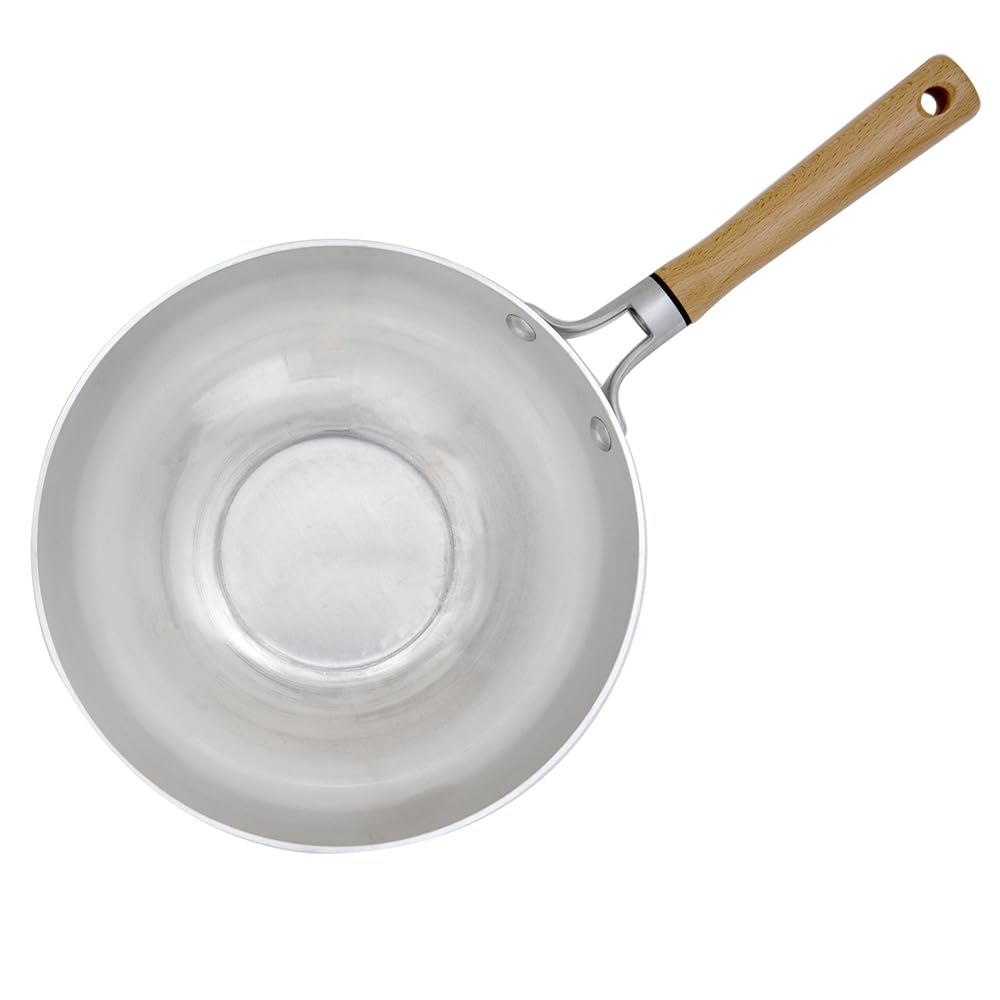 Nordic Ware Naturals Aluminum Cookware, 10-Inch, Spun Wok