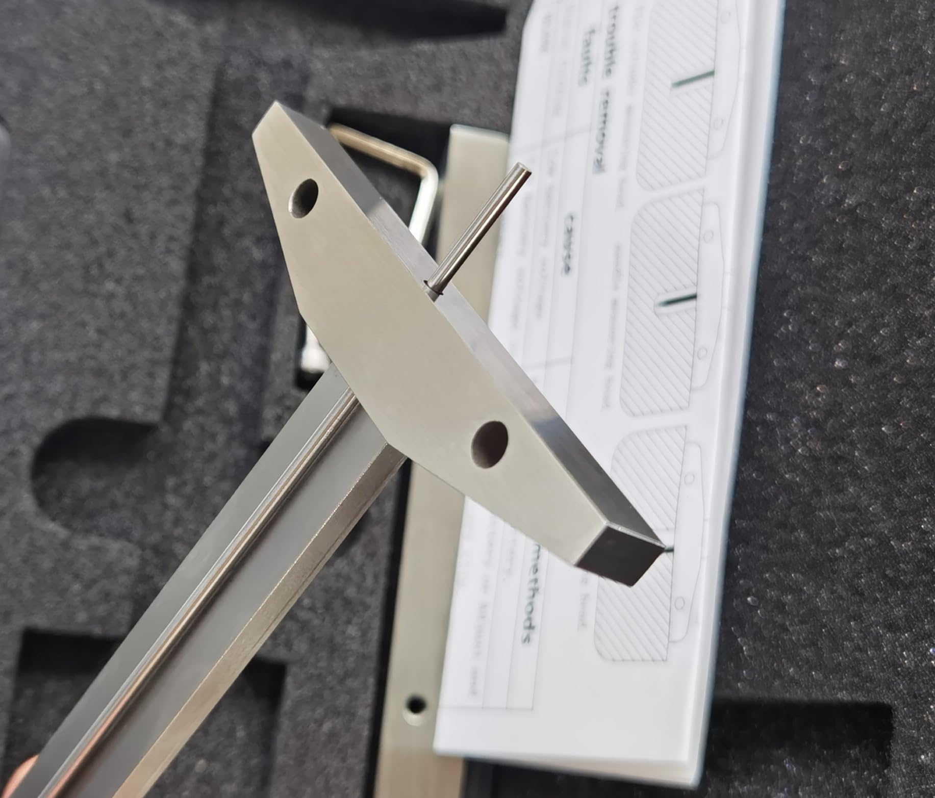 SWISEE Extended Measuring Claw Digital Depth Caliper Long Jaw Caliper Measuring Tool,Depth Gage Accuracy:0.0005"/ 0.01mm, Jaw Detachable(4"/100mm)