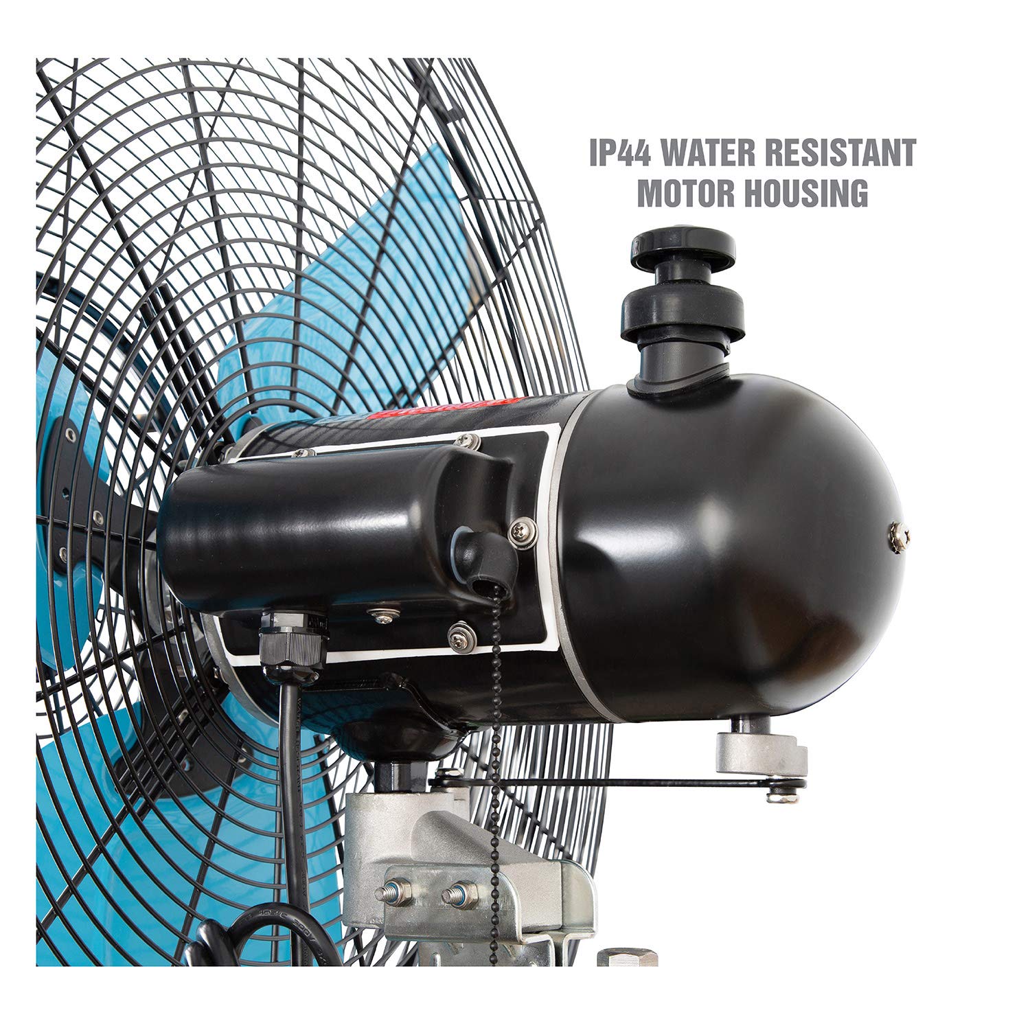 OEMTOOLS 23980 24" Oscillating Wall-Mount Misting Fan, Weather Resistant Outdoor Mister Metal 180 Degree Oscillation, 7200 CFM Max.