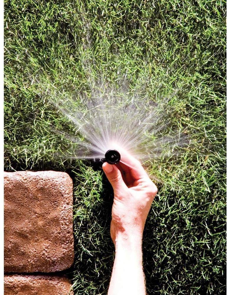 Rain Bird 1802AP4PK Professional Pop-Up Sprinkler, Adjustable 0 - 360° Pattern, 8' - 15' Spray Distance, 2" Pop-up Height, 4-Pack
