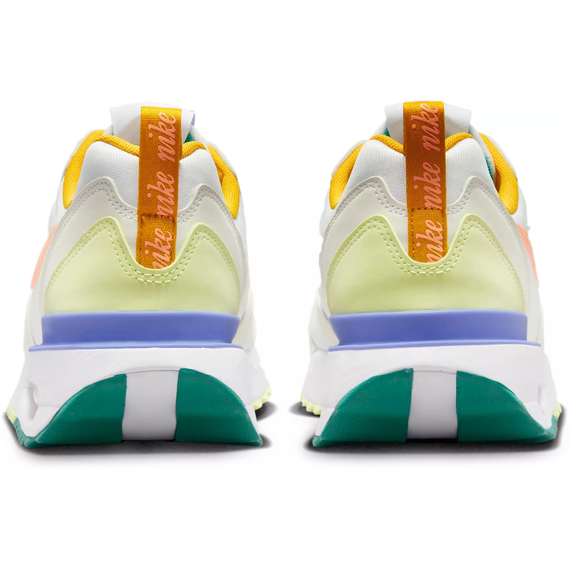 Nike Women's WMNS Air Max Dawn Running Shoe (White/Light Liquid Lime/Light Thistle/Peach Cream, us_Footwear_Size_System, Adult, Women, Numeric, Medium, Numeric_8)