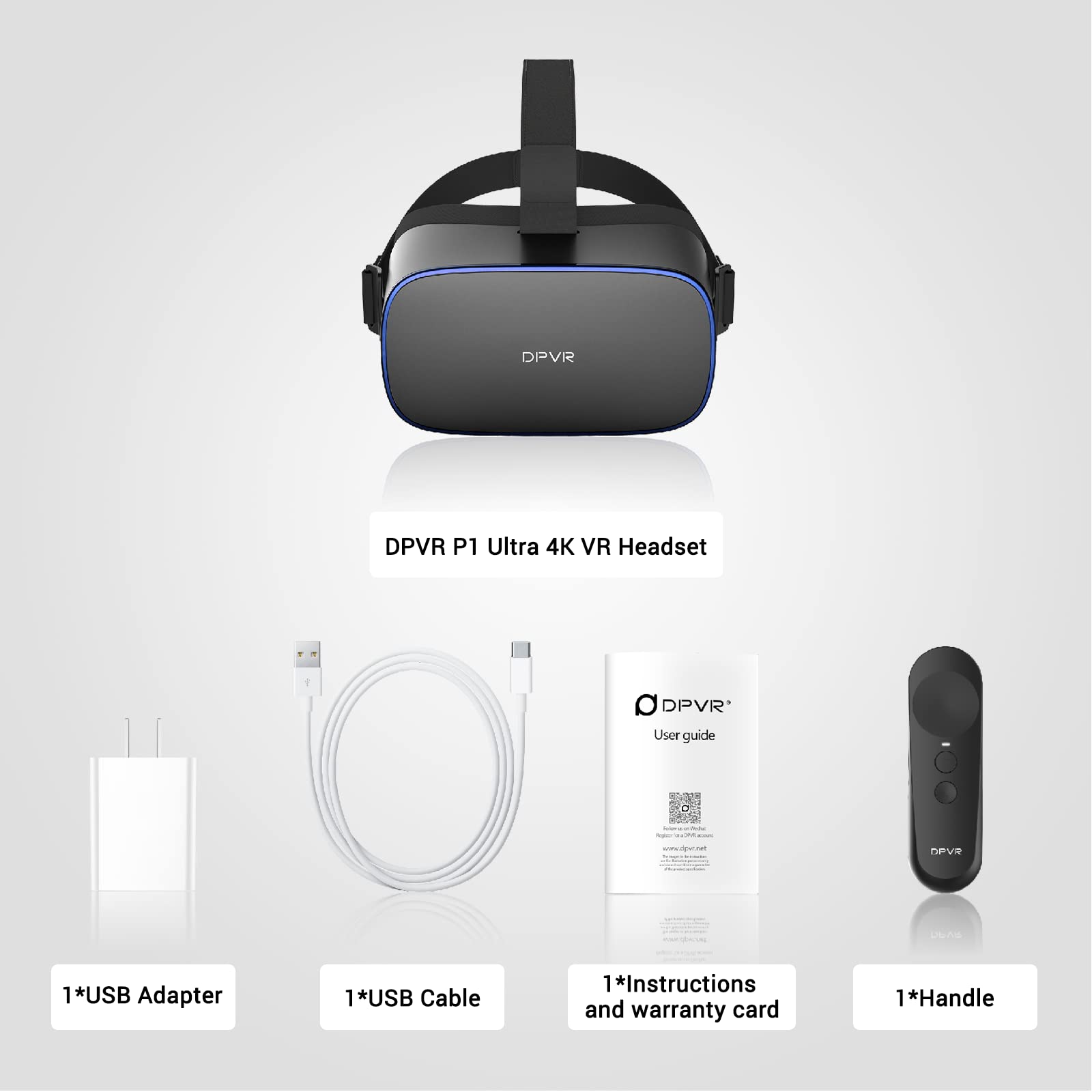 Standalone VR Headset All in One Virtual Reality DPVR P1 Ultra 4K Snapdragon 845 Chip