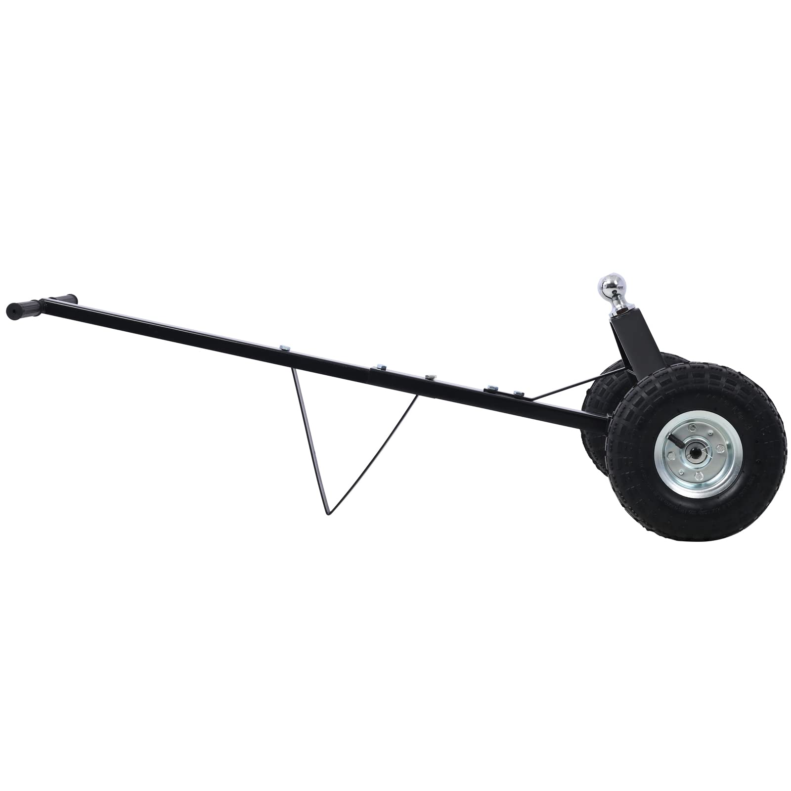 Miscoos Trailer Dolly with Pneumatic Tires - 600 Lb. Maximum Capacity,Black Color