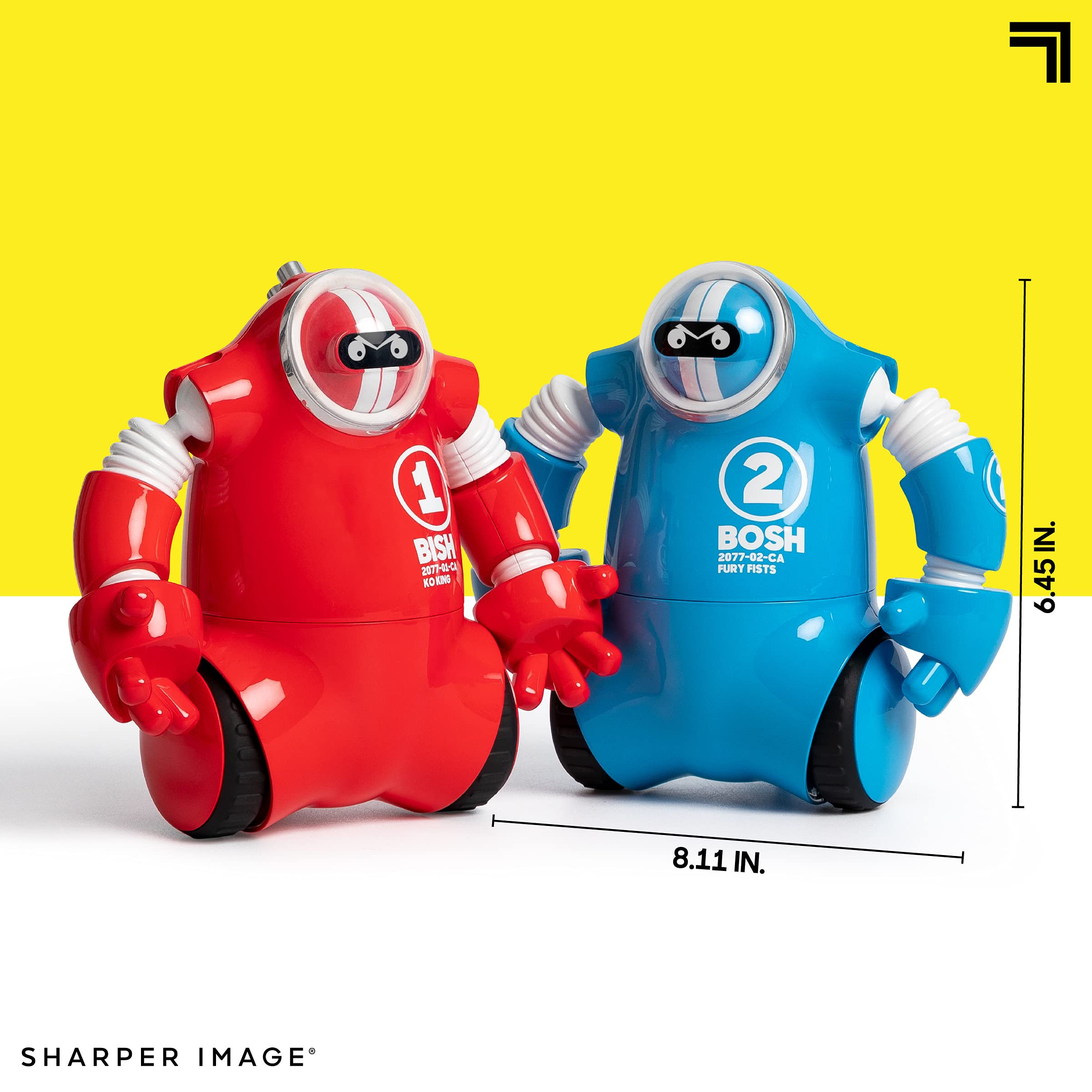Sharper Image® Robo Rage Remote Control 2-Player Robot Fighting Set, Wireless Boxing Robots for Kids & Family, Fun Electronic Wrestling Toy with LED Lights & Sound Effects, Battle Activity Game