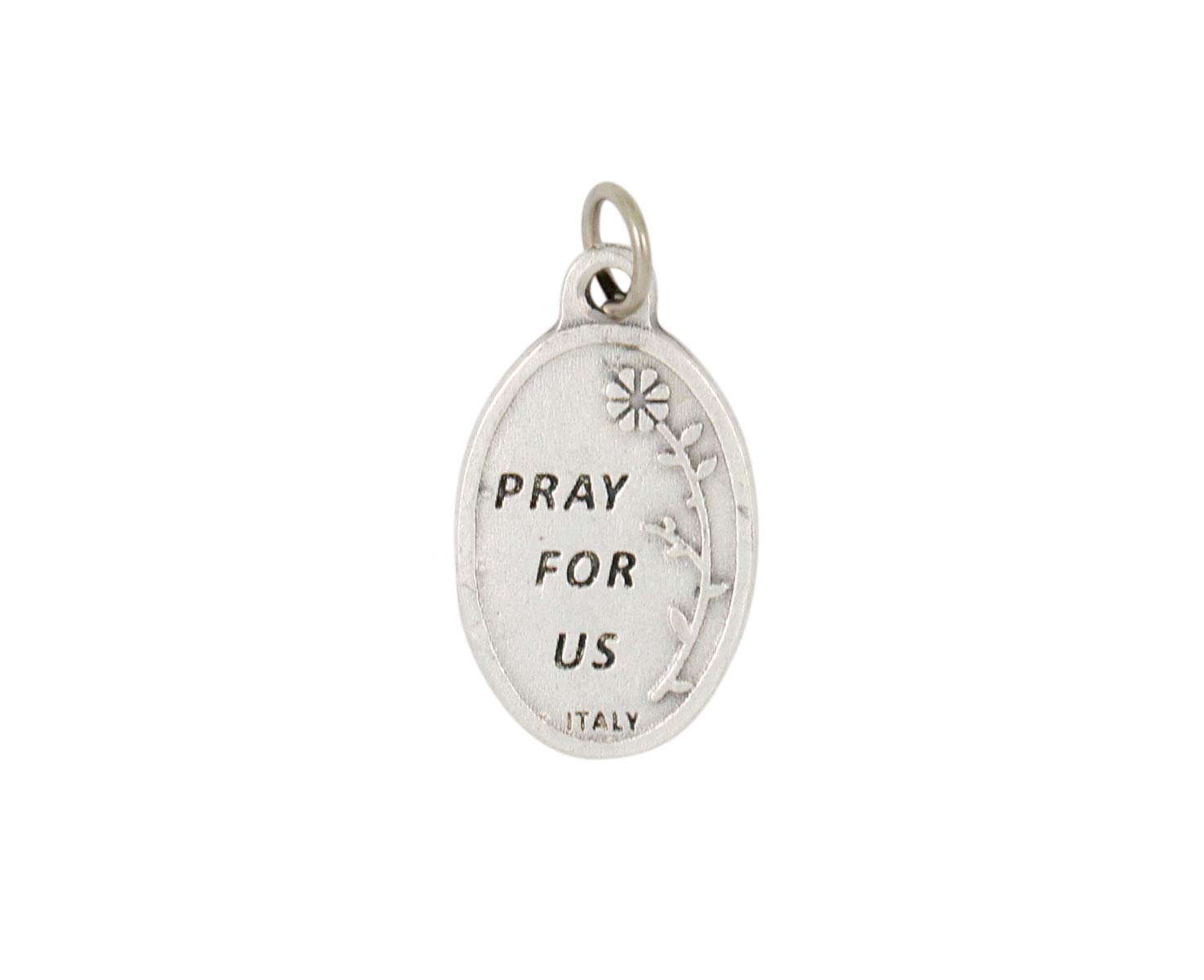 Saint Joseph Worker Pray For Us Inspiration Silver Tone Pendant, Oxidized, Pack of 5